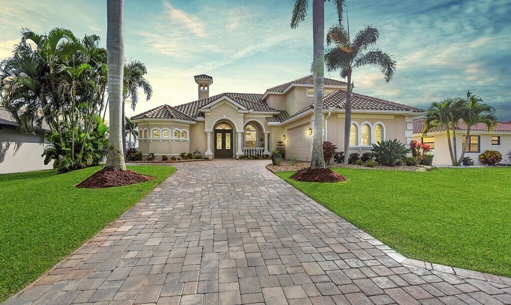 Custom Home In Coveted Palaco Grande In Cape Coral, Florida, United ...