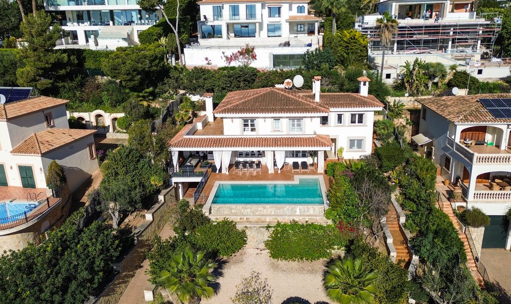Villa With Stunning Sea Views For Sale On In Bendinat, Balearic Islands ...