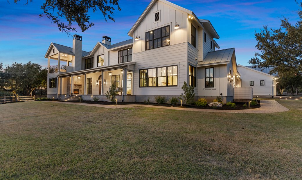 Rancho En La Cima De Una Colina Con Vistas En Georgetown, Texas ...