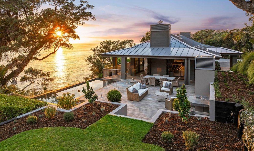 Architectural Luxury Home On Exclusive Ti In Ti Point, Auckland, New ...