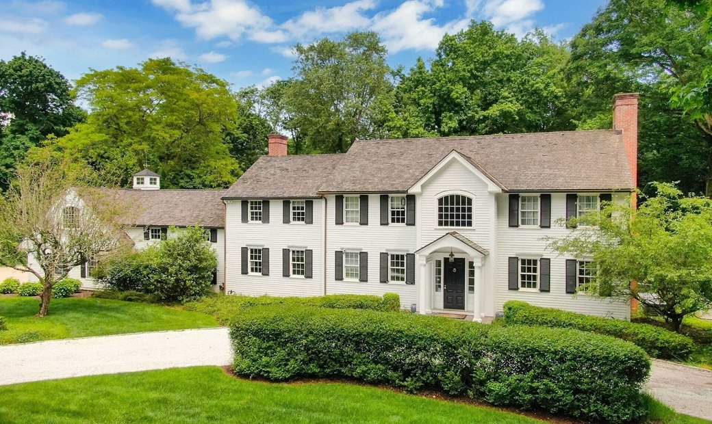 Elegant Riverside Home On Nearly Two In Greenwich, Connecticut, United ...