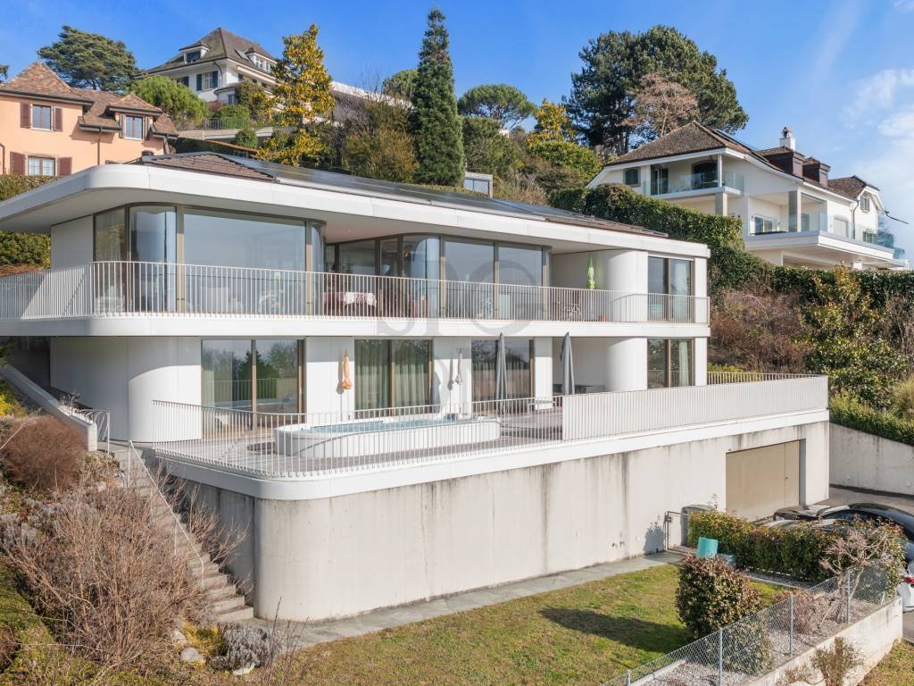 Minergie Architect Designed Villa With Panoramic In Paudex, Vaud ...