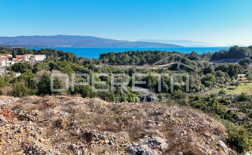 Panoramic / scenic view land for sale in Krk, Primorje-Gorski Kotar ...