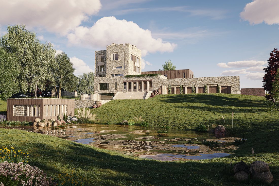 A Majestically Modern Castle, The First To In Wixford, England, United ...
