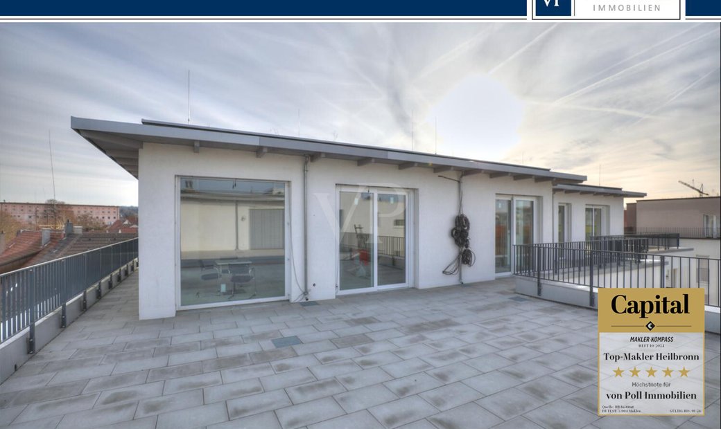 City Penthouse On The Neckar In Heilbronn, Baden Württemberg, Germany ...