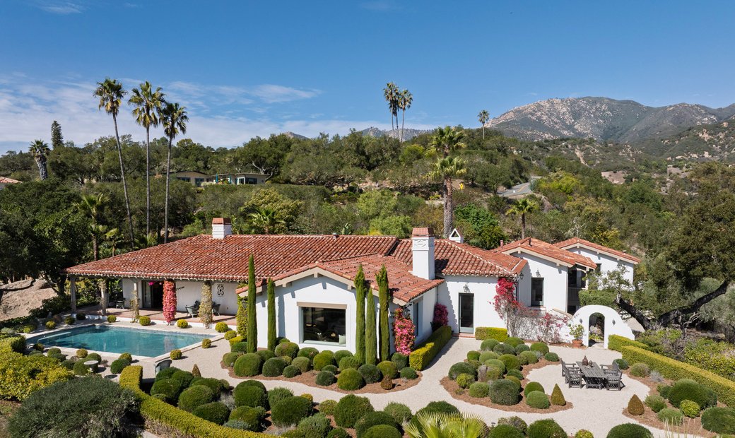 Mediterranean Style Retreat In Santa Barbara, California, United States ...