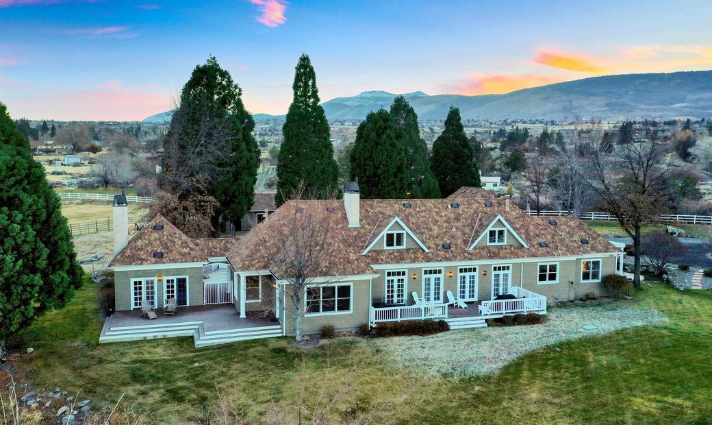 Horse Property With South Hampton Style Home In Reno, Nevada, United ...