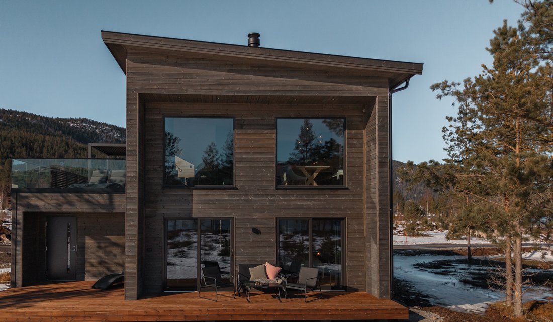 Stunning Newly Built Cabin Over Two In Treungen, Vestfold Og Telemark ...