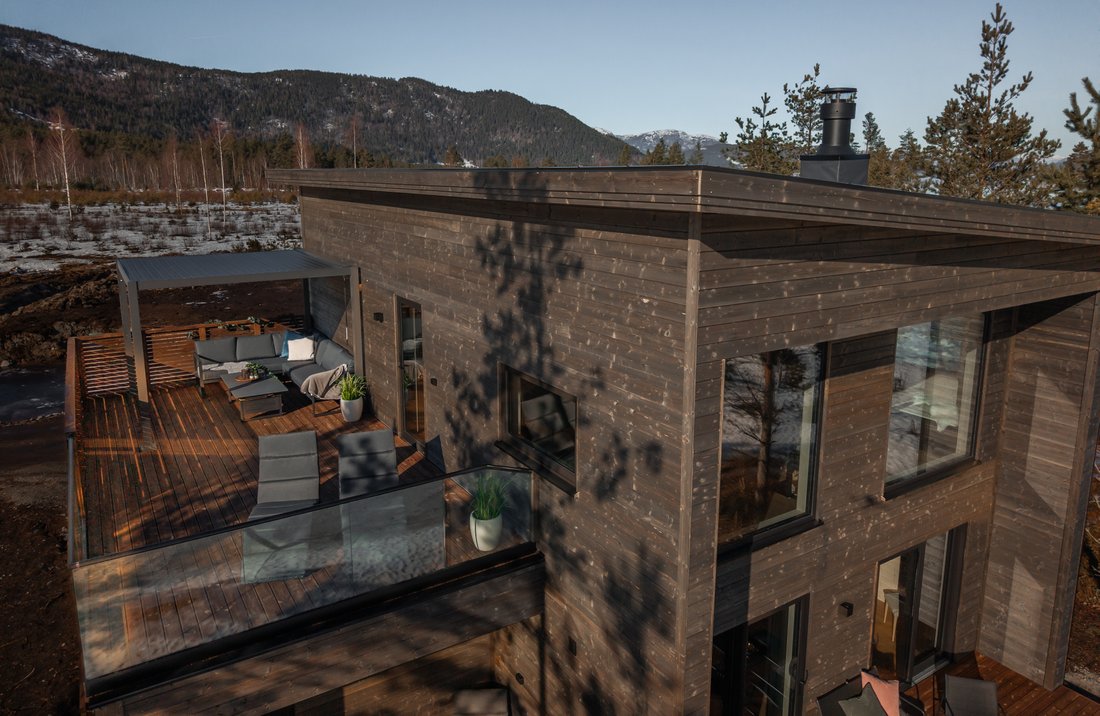 Stunning Newly Built Cabin Over Two In Treungen, Vestfold Og Telemark ...