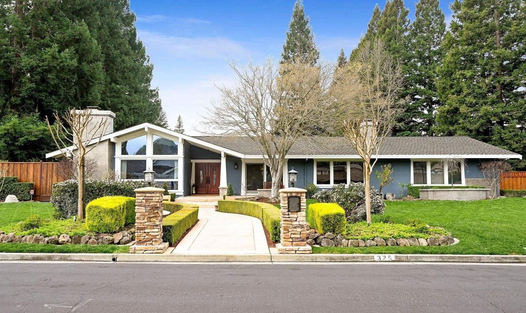 Single Story Rancher In A Serene Setting In Alamo, California, United ...