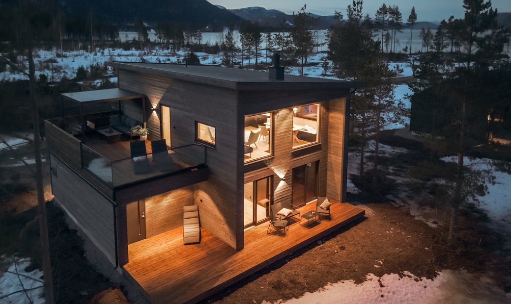 Stunning Newly Built Cabin Over Two In Treungen, Vestfold Og Telemark ...