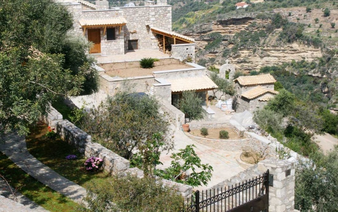 Stone Built Sea In Avia, Peloponnese, Western Greece And The Ionian ...