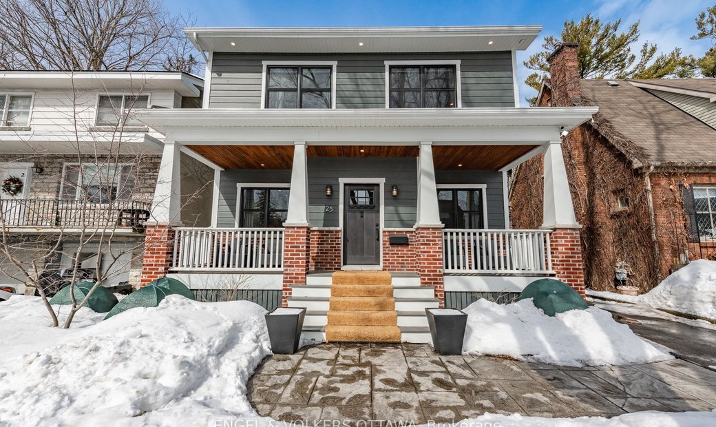 Glebe Ottawa East Y área Residencial En Ottawa, Ontario, Canadá En ...