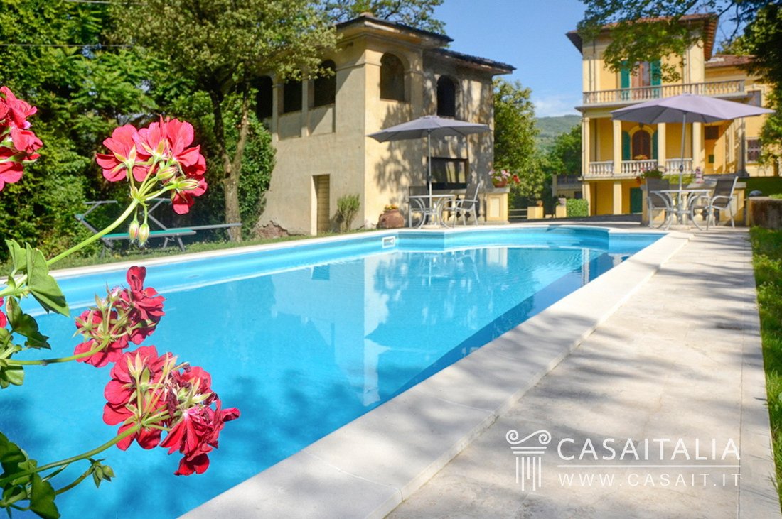 Panoramic Art Nouveau Villa With Swimming Pool For In Barga, Tuscany ...