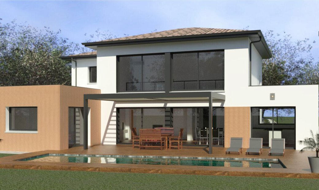 Maison Neuve Moderne Sur Terrain 2000 In Auzeville Tolosane, Occitanie ...