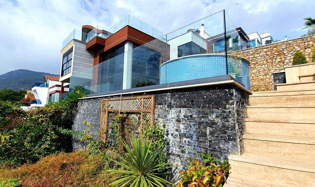 Elegant Villa With Private Pool And Sea Views In In Alanya, Antalya ...