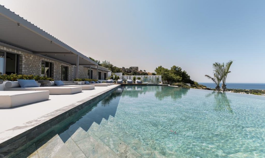 Ultra Modern Sea View Villa With Infinity Pool In In Rhodes, Aegean ...