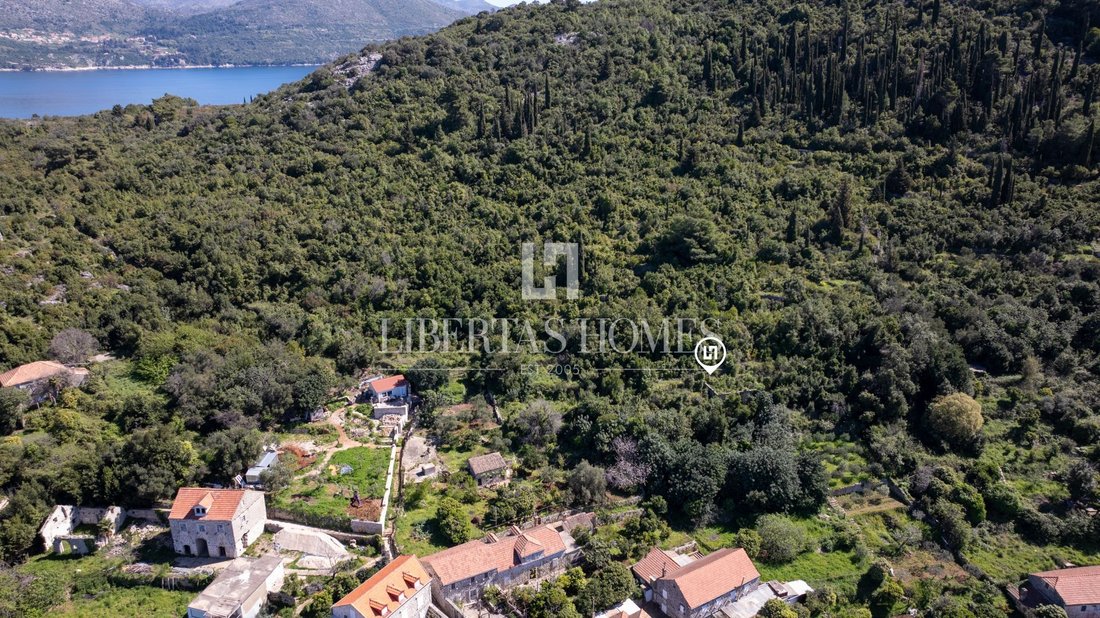 Large Land Plot For Sale On The In Lopud, Dubrovnik Neretva County ...