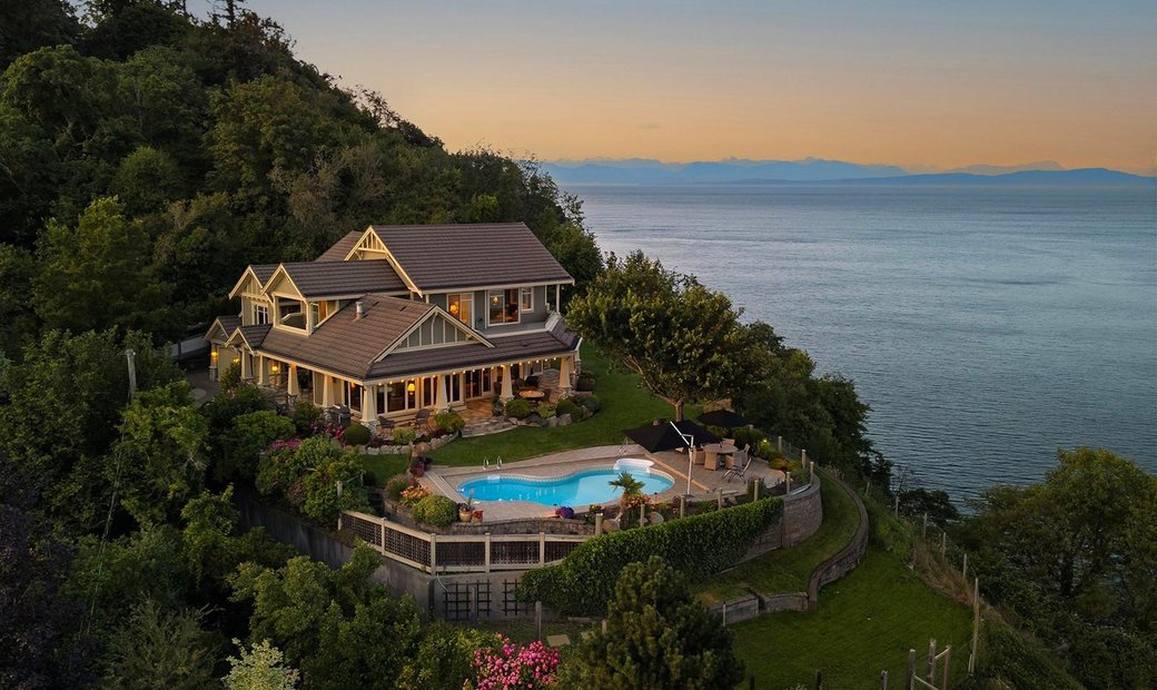 Truly Iconic Waterfront Home And A Once In A In Comox, British Columbia ...