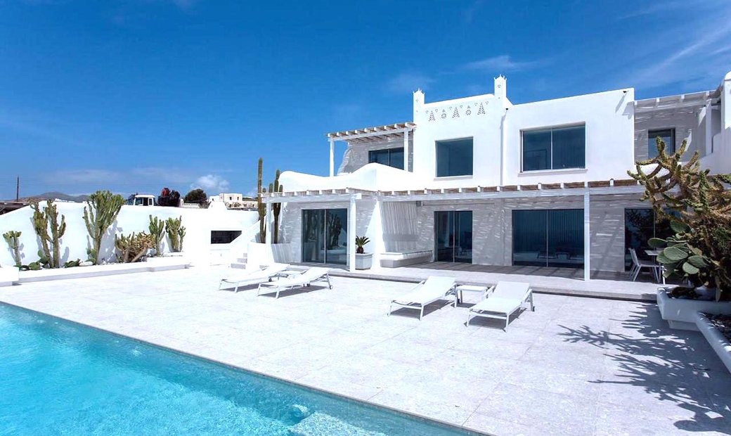 High Tech Cycladic Villa With Panoramic Views In In Mykonos, Aegean ...