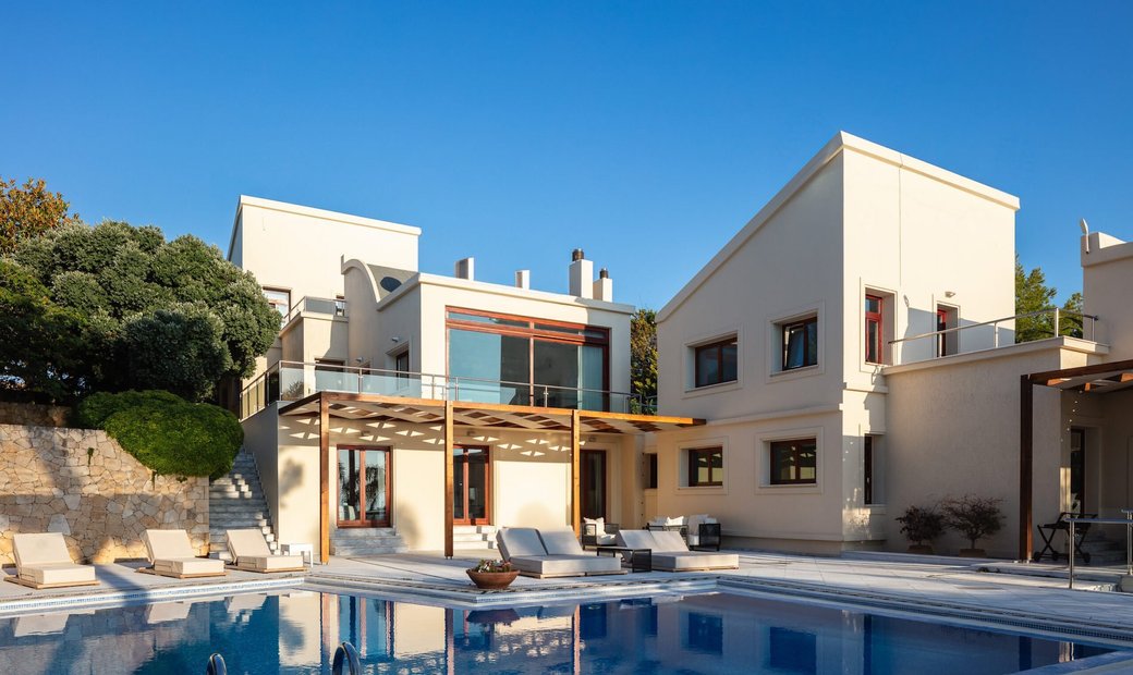 A Luxurious Double Villa With Swimming Pool And Sea View On In Crete ...