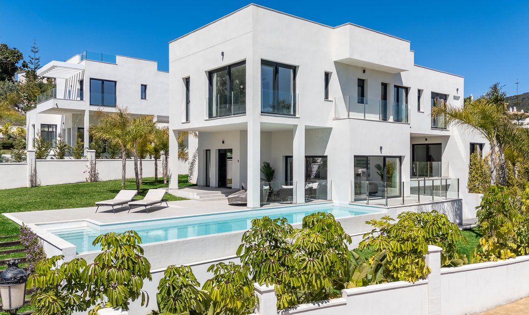 Santa Maria Golf Modern Villa With Sea In Elviria Cabopino, Marbella ...