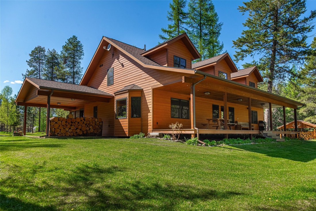 Ready Made Montana Living On This Private In Whitefish, Montana, United ...