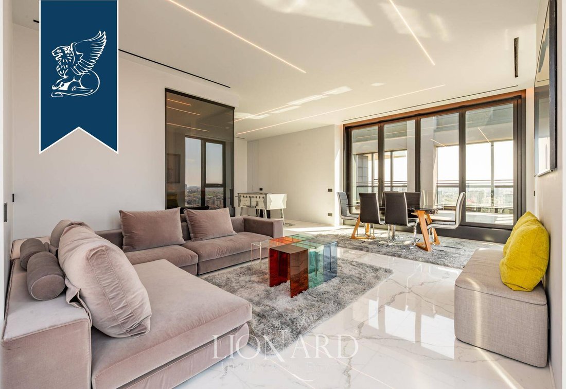 Extra Luxury Two Storey Penthouse With Panoramic In Milan, Lombardy ...