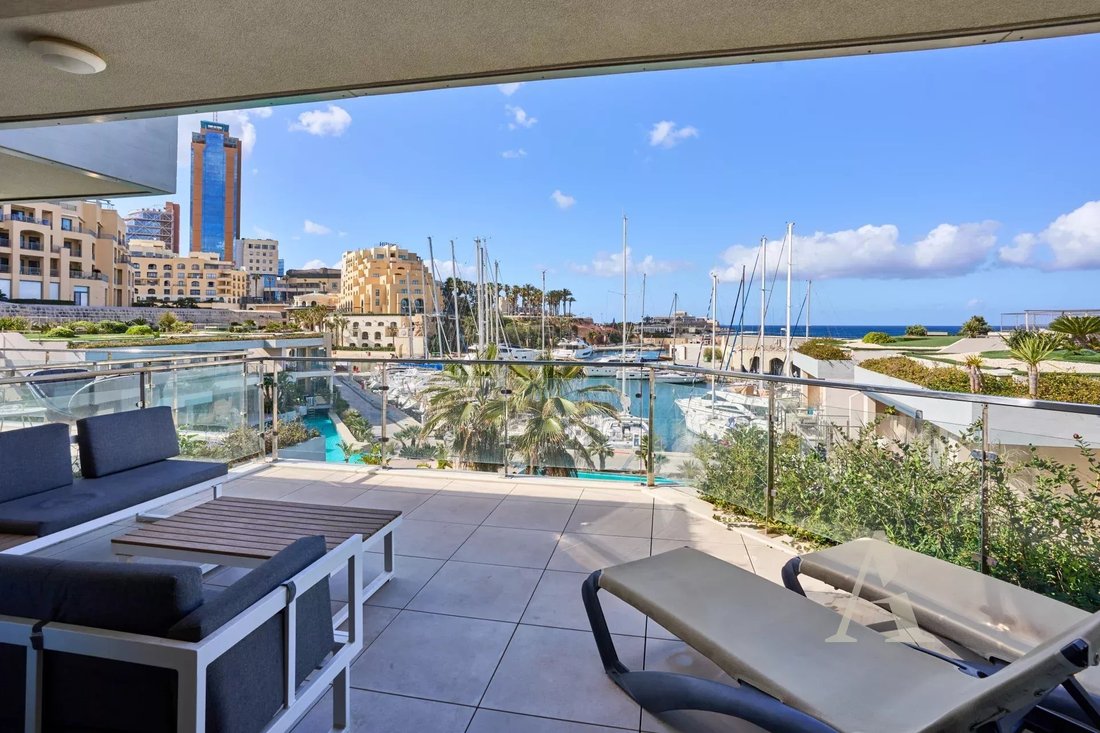 Luxury Penthouse In Portomaso With Pool And Marina Views In Sliema ...