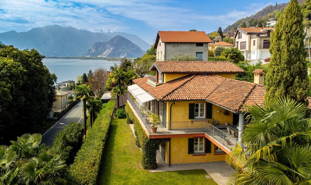Luxury Villa With Views Of Lake Maggiore For Sale In Verbania, Piedmont ...