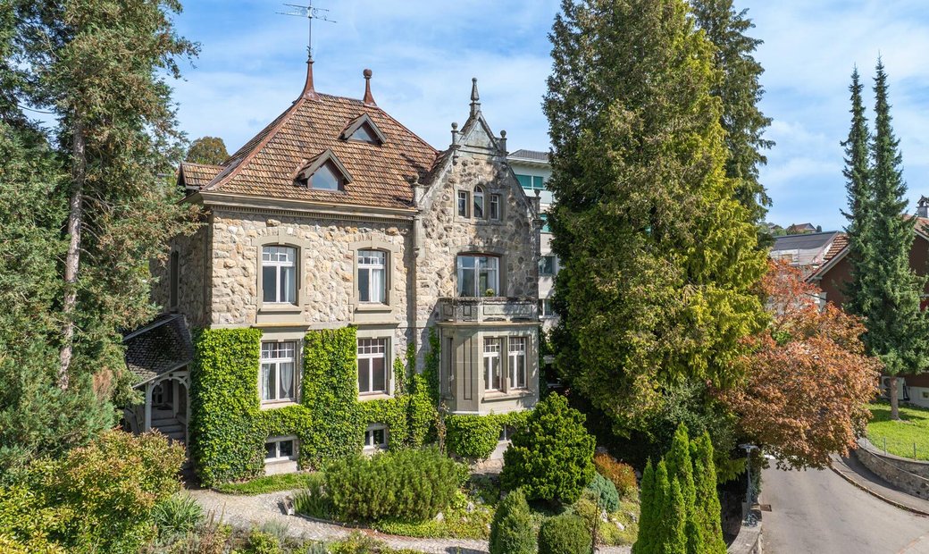 Impressive Historicist Villa With Well Tended In Ruswil, Lucerne ...