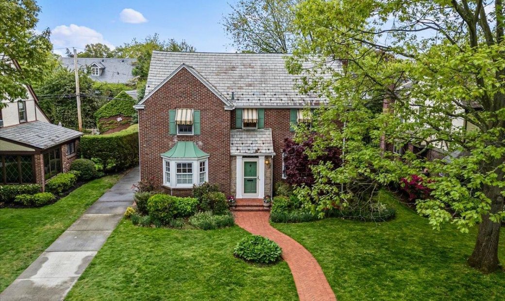 Charming Traditional Brick Colonial In Garden City, New York, United ...
