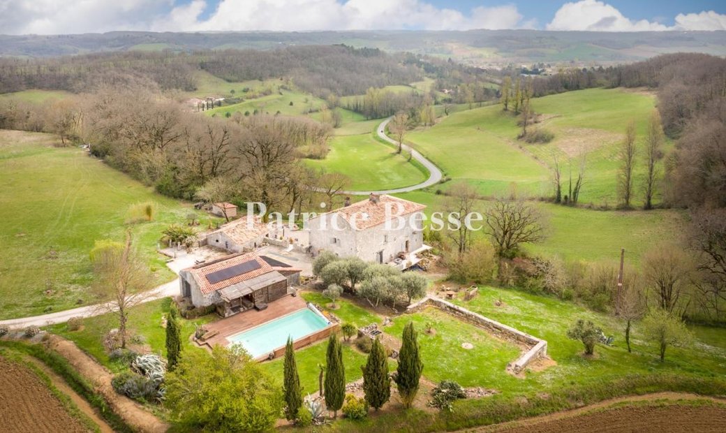 A Stone Farmhouse, With A In Laroque Timbaut, Nouvelle Aquitaine ...