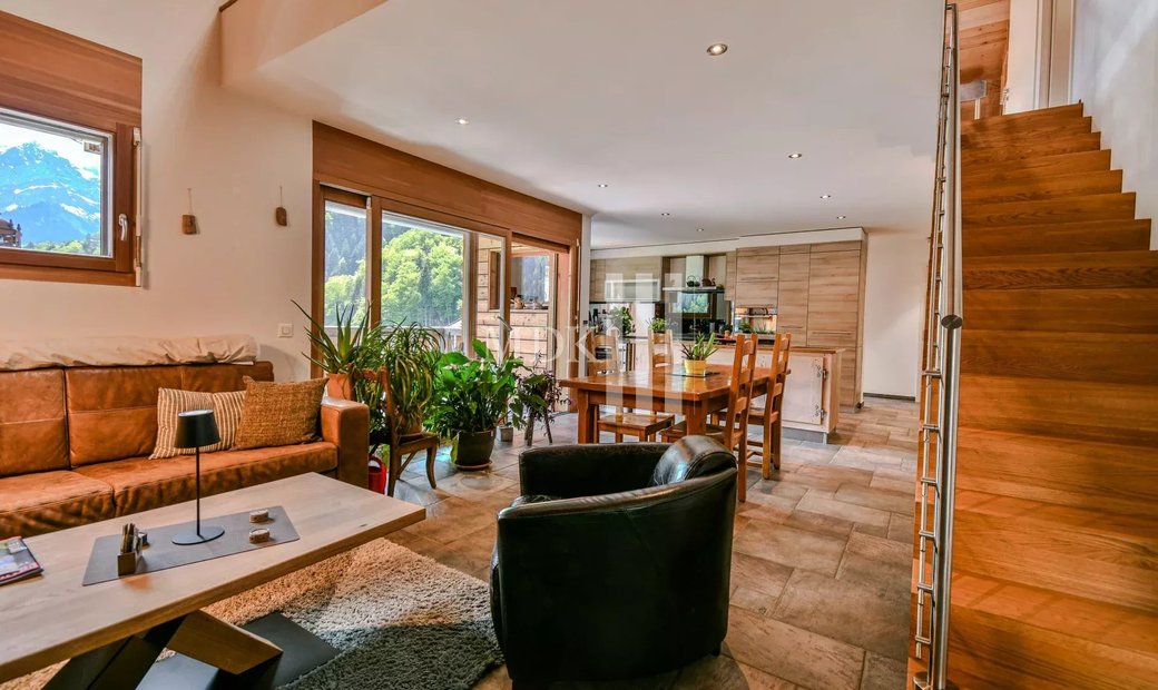 Magnificent Luxury Duplex With View Of The In Val D'illiez, Valais ...