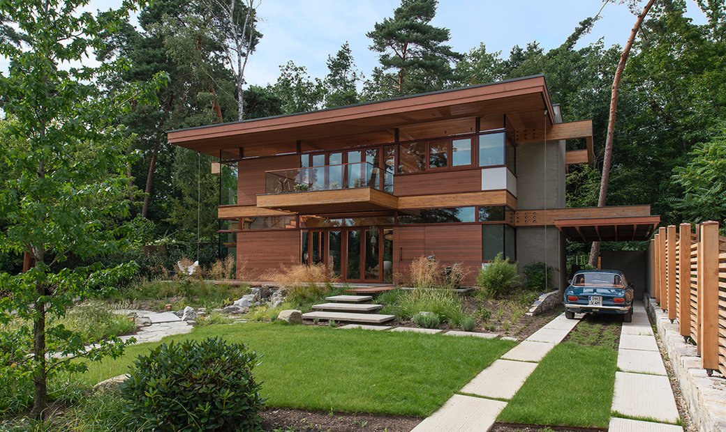 Residencia única De Ray Kappe: En Kleinmachnow, Brandeburgo, Alemania ...