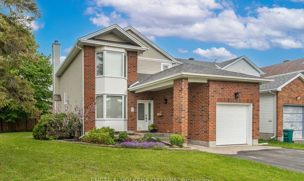 Detached Home Located On A Large Corner Lot In Ottawa, Ontario, Canada ...