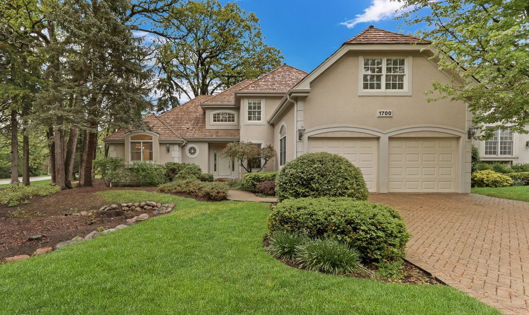 Forêt Lacustre Résidentielle Dans Shields Township, Illinois, états ...