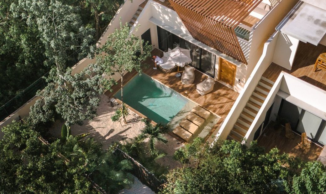 Tulum Villa With Private Pool, Lock Off Design, And Rooftop In Tulum ...