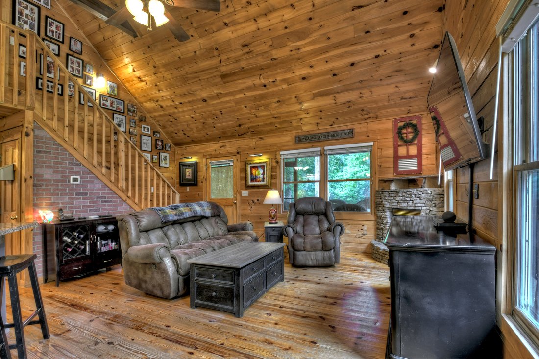 Un Complejo Montañoso Excepcional Donde En Blue Ridge, Georgia, Estados ...