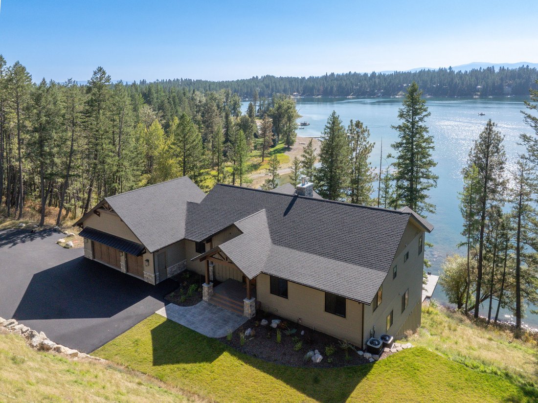 Newly Completed With 149' Of Private Lake In Kalispell, Montana, United ...