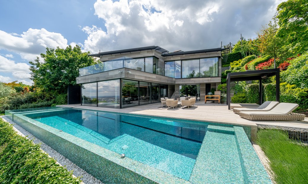 Modern Villa With Panoramic Views Over Budapest In Budapest, Budapest ...