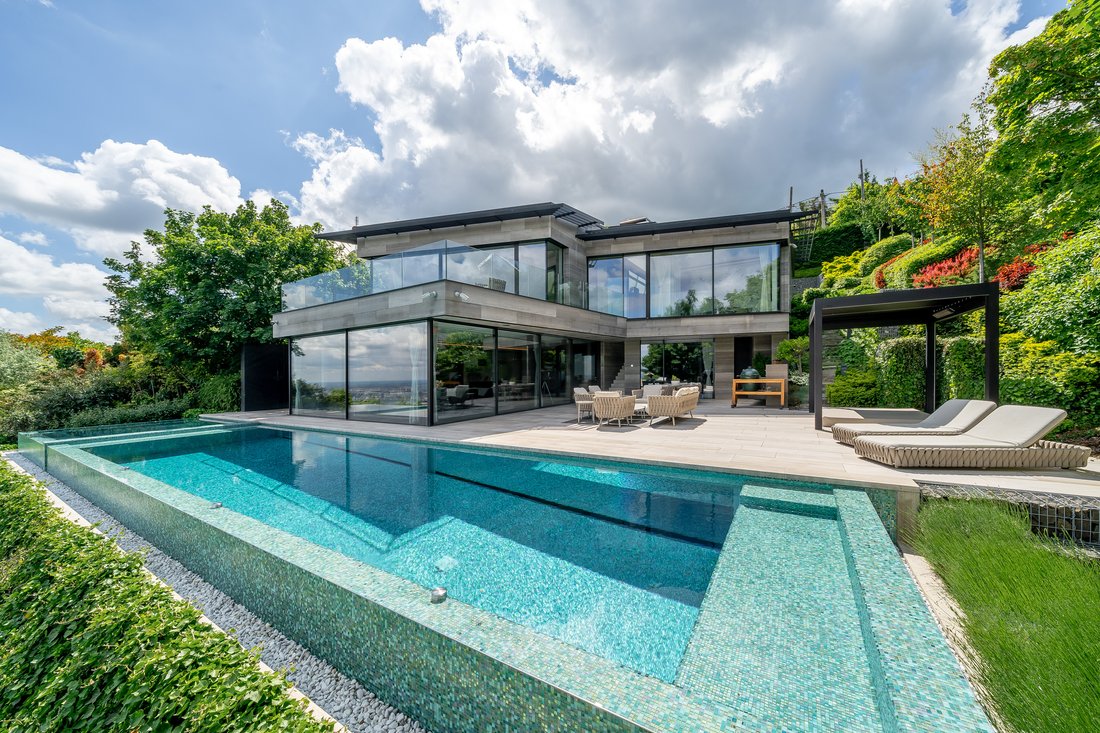 Modern Villa With Panoramic Views Over Budapest In Budapest, Budapest ...