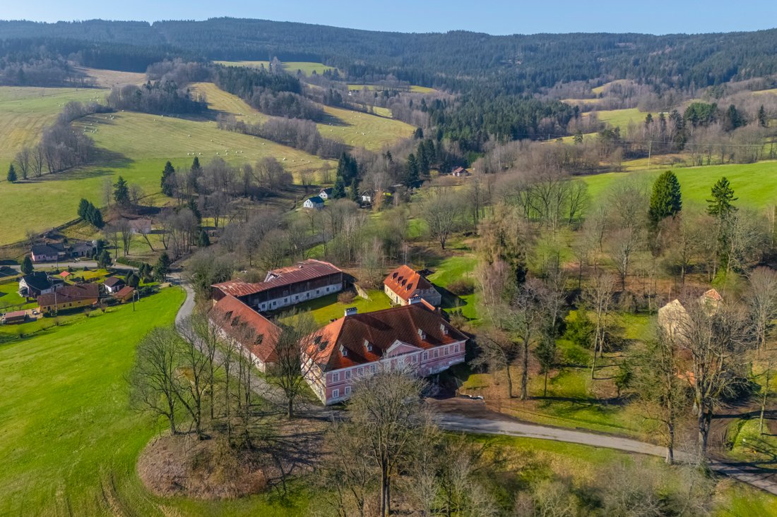 Castle Kundratice, šumava National Park, In Hartmanice, Plzeň Region ...