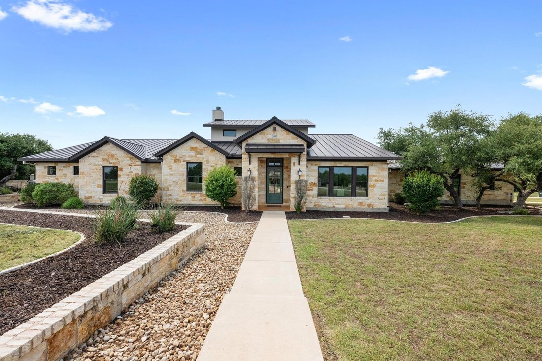 One Story Texas Limestone Home In Vineyard In Driftwood, Texas, United ...