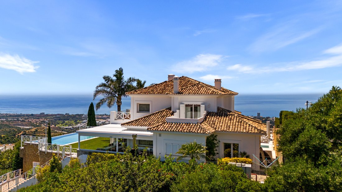 Luxurious Villa Veranda With Breathtaking In Marbella Andalusia Spain