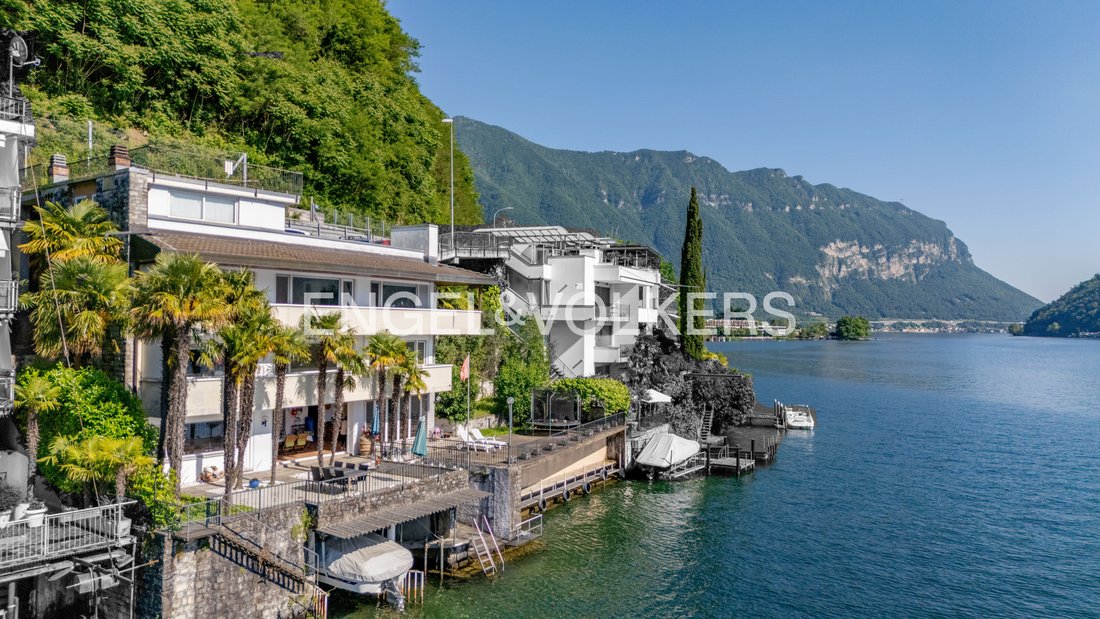 Rare Gem With Direct Lake Access In Bissone, Ticino, Switzerland For ...