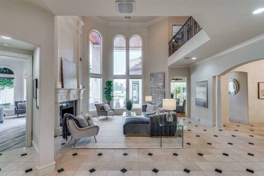 Impressive Home Overlooking The Prestigious In Plano, Texas, United ...