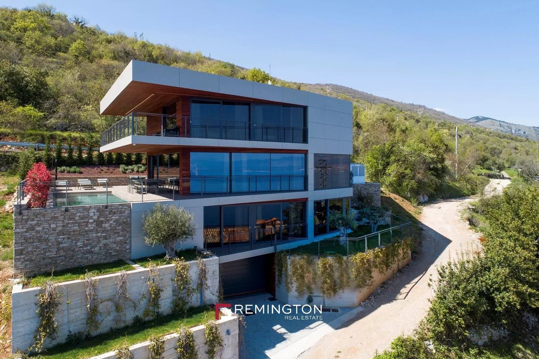 Modern Villa With Sea In Grad Opatija, Primorje Gorski Kotar County ...