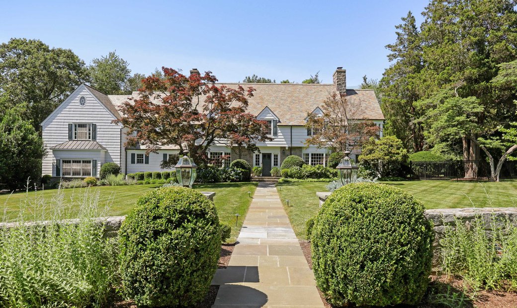 Handsome 1938 Clapboard Clad Colonial In Darien, Connecticut, United ...