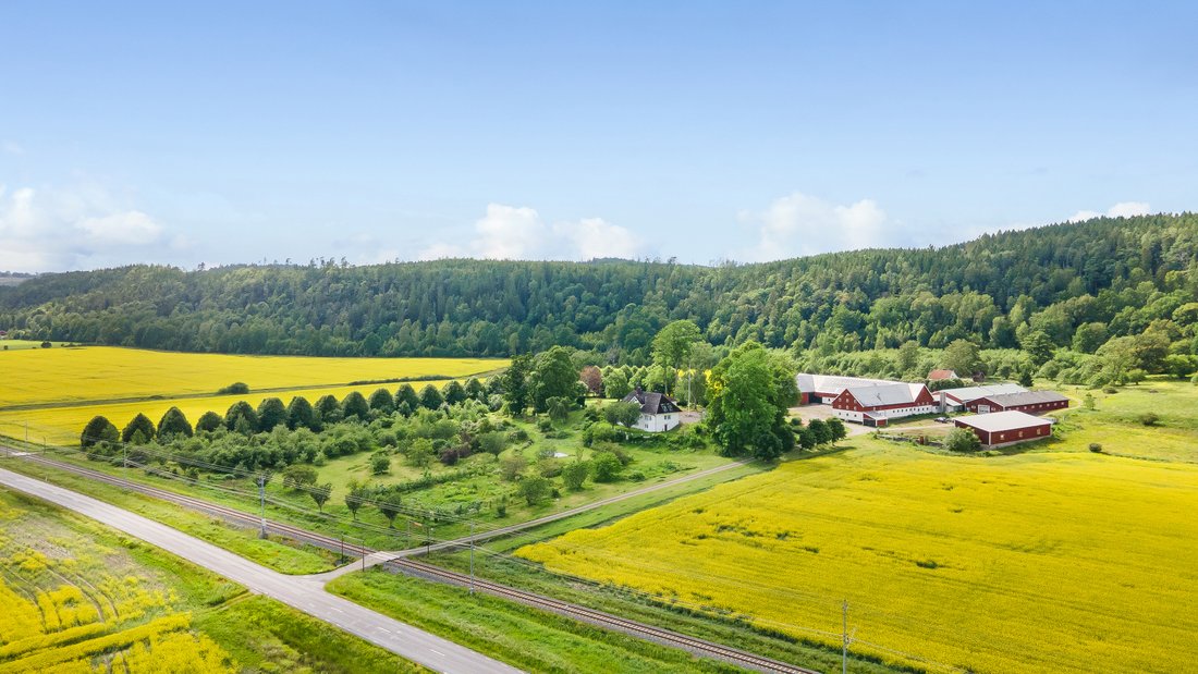 Jonsjö Estate In The Scenic Valley Of The In Veddige, Halland County ...